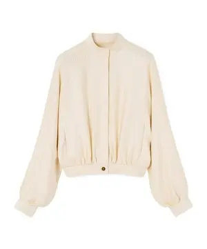 Loro Piana Lillian Jacket Striped Silk