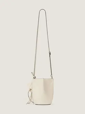 Givenchy Nano Snap Bucket Bag In Grained Leather