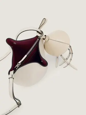 Givenchy Nano Snap Bucket Bag In Grained Leather