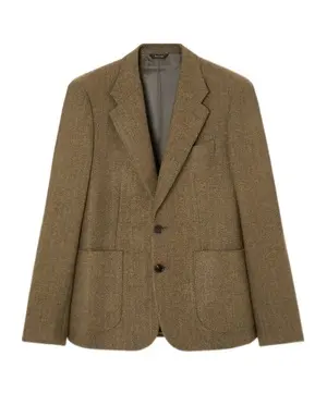 Loro Piana Hedland Blazer - Green Camel Herringbone