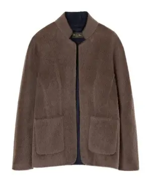 Loro Piana Irvin Jacket With Stand Collar And Patch Pockets