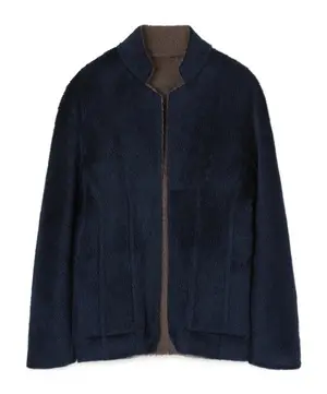 Loro Piana Irvin Jacket With Stand Collar And Patch Pockets