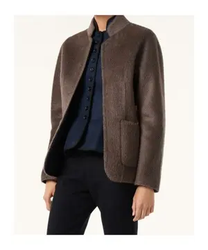 Loro Piana Irvin Jacket With Stand Collar And Patch Pockets