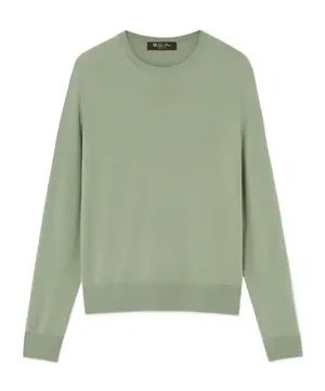 Loro Piana Royal Lightness Crewneck Sweater - Clover