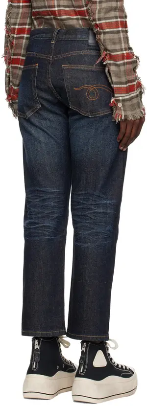R13 Cropped Straight Jeans