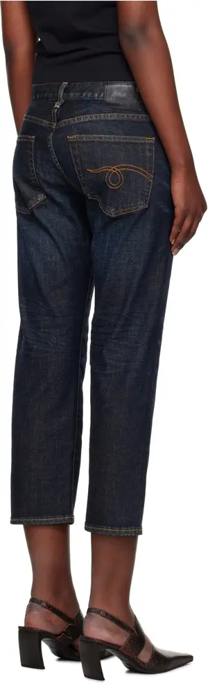R13 Cropped Straight Jeans