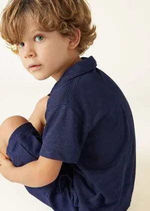 Loro Piana Coastal Line Short-sleeved Polo Shirt