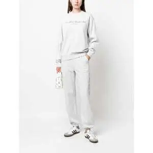 SPORTY  RICH Sporty & Rich Logo Print Sweatshirt