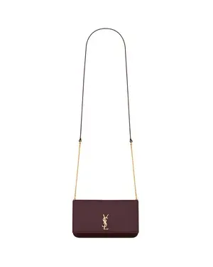 Saint Laurent Flap Shoulder Bag - Cabernet Red