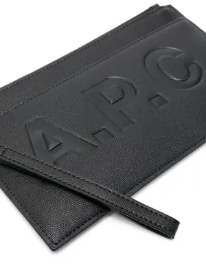 A.p.c. Logo-debossed Zipped Clutch Bag