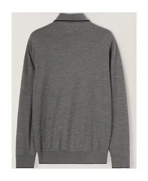 Loro Piana Lapel Long-sleeved Wool Sweater