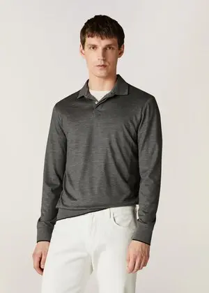 Loro Piana Lapel Long-sleeved Wool Sweater