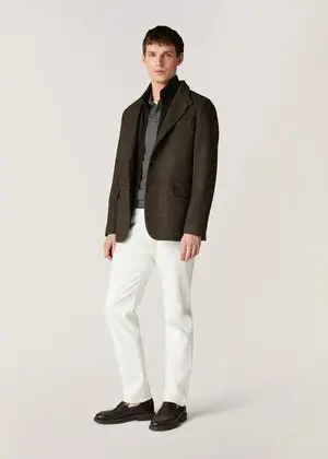 Loro Piana Lapel Long-sleeved Wool Sweater