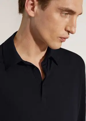 Loro Piana Long-sleeved Polo Shirt