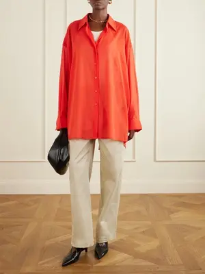 THE FRANKIE SHOP Melia Shirt - Orange