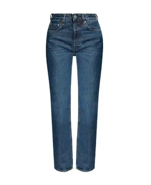 TOTEME Classic Cut Logo Patch Jeans