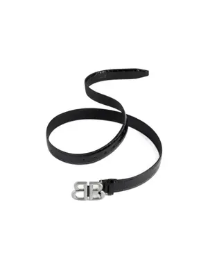 Balenciaga Monaco Logo Plaque Belt