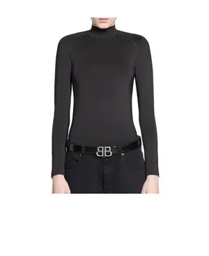 Balenciaga Monaco Logo Plaque Belt