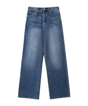 LEVI'S Ribcage Wide-leg Jeans - Medium Wash