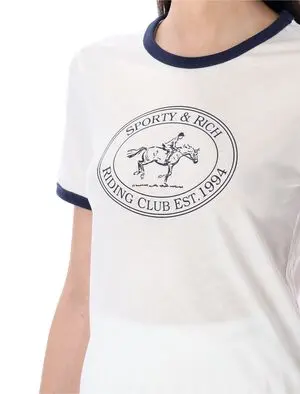 SPORTY  RICH Sporty & Rich Riding Club Ringer Tee