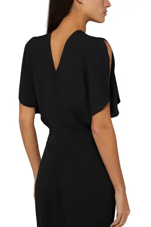 Victoria Beckham Round Collar Zipper Dress