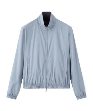 Loro Piana Bomber Jacket With Zip Up And Elasticated Details