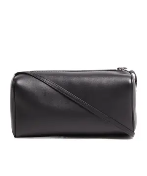 THE ROW 90's Leather Crossbody Bag - Black