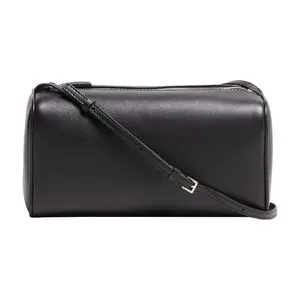 THE ROW 90's Leather Crossbody Bag - Black