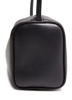 THE ROW 90's Leather Crossbody Bag - Black