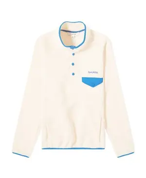 SPORTY  RICH Sporty & Rich Fleece Logo Pullover - White