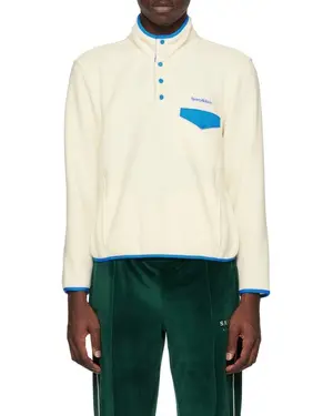 SPORTY  RICH Sporty & Rich Fleece Logo Pullover