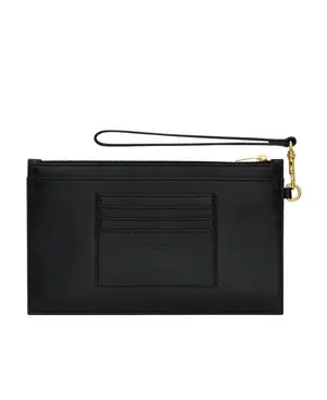 Saint Laurent Cassandre Matelassé Large Zipped Pouch