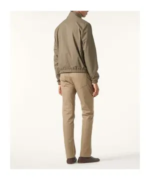 Loro Piana Bomber Jacket With Stand Collar - Thyme/pewter