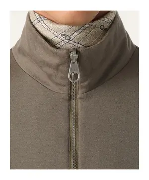 Loro Piana Bomber Jacket With Stand Collar - Thyme/pewter