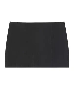 Givenchy Mini Skirt In Wool With Vertical Stripes