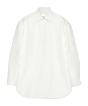 Givenchy Asymmetric Shirt In Nappa Leather