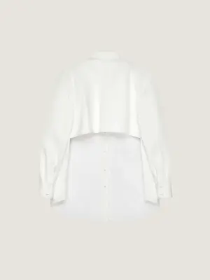Givenchy Asymmetric Shirt In Nappa Leather
