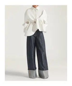Givenchy Asymmetric Shirt In Nappa Leather