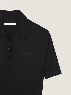 Givenchy Midi Polo Dress In Second Skin Effect Knit