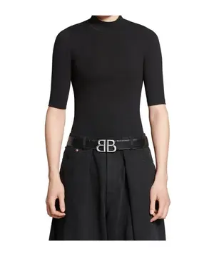 Balenciaga Monaco Bb Logo Belt