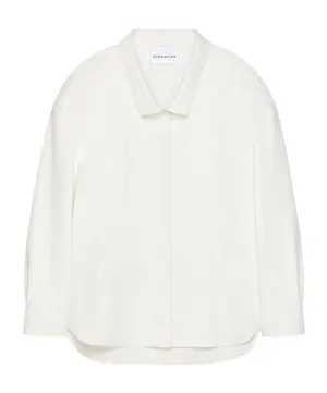 Givenchy Shirt In Nappa Leather - White