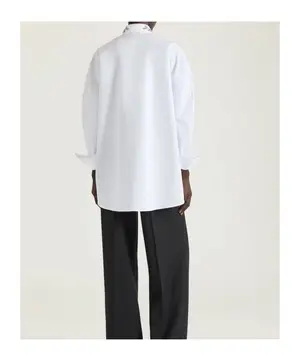 Givenchy Asymmetric Shirt In Poplin With Sequins