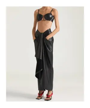 Givenchy Cutaway Bra In Leather