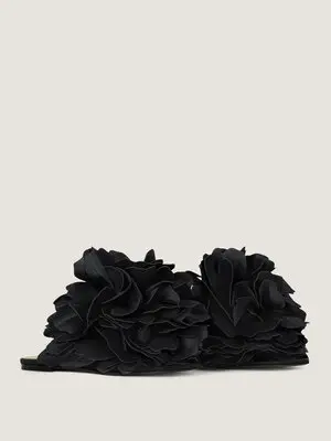 Givenchy Boudoir Flat Mules In Leather With Rose Petals