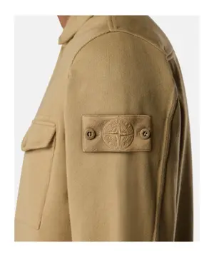 Stone Island Regular-fit Collared Sweatshirt With Chest Pockets
