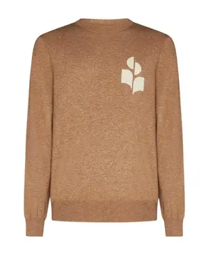 Isabel Marant Étoile Logo Intarsia Crewneck Knitted Jumper - Brown
