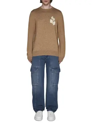 Isabel Marant Étoile Logo Intarsia Crewneck Knitted Jumper