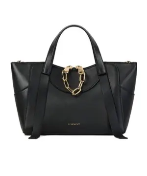 Givenchy Small The Snatch Bag In Grained Leather - Black