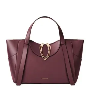 Givenchy Medium The Snatch Bag In Grained Leather - Eggplant
