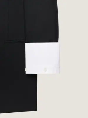 Givenchy Double-breasted Slashed Jacket In Wool And Mohair